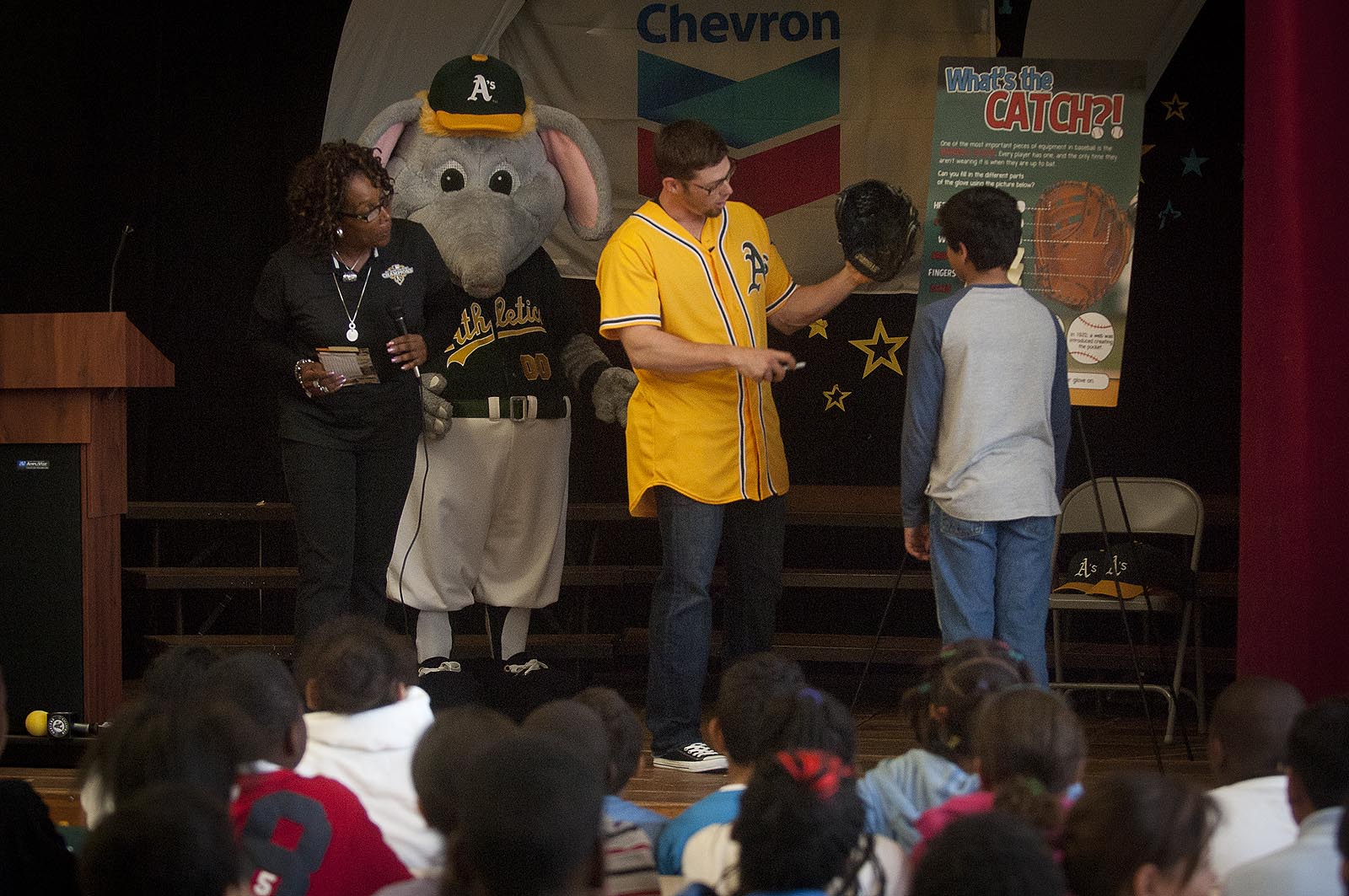 Chevron and Oakland A's promote science education at Stege Elementary ...
